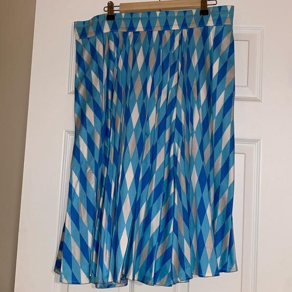 Pinup Couture | Skirts | Pinup Couture House Harlequin Skirt In Ice Blue | Poshmark